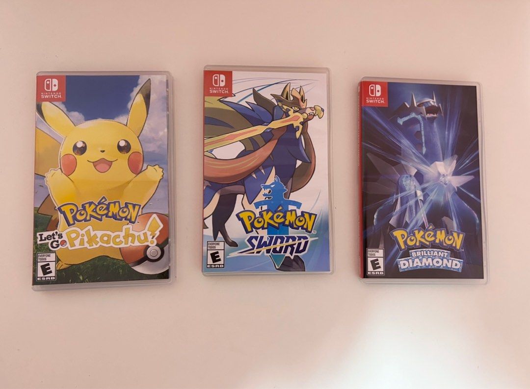 Pokemon Let’s Go Pikachu / Sword / Brilliant Diamond Nintendo Switch ...