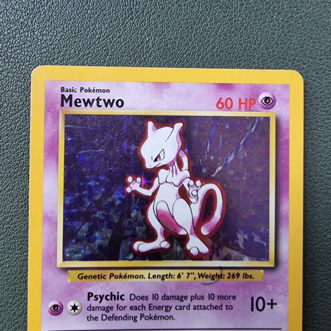Pokemon Mewtwo Holographic Card on Carousell