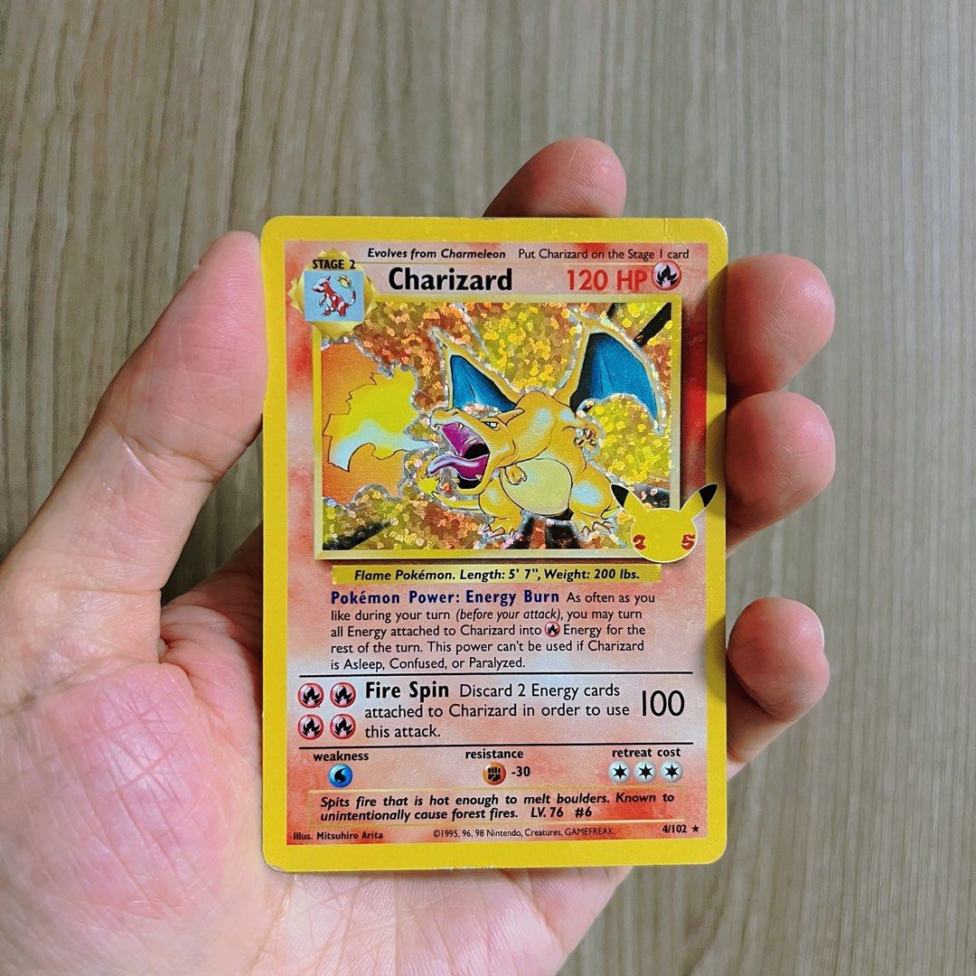Pokemon PTCG噴火龍25周年紀念卡/PTCG 25th anniversary Charizard/Pokemon復刻版噴火龍/Pokémon PTCG 風露訓練員 Skyla ...