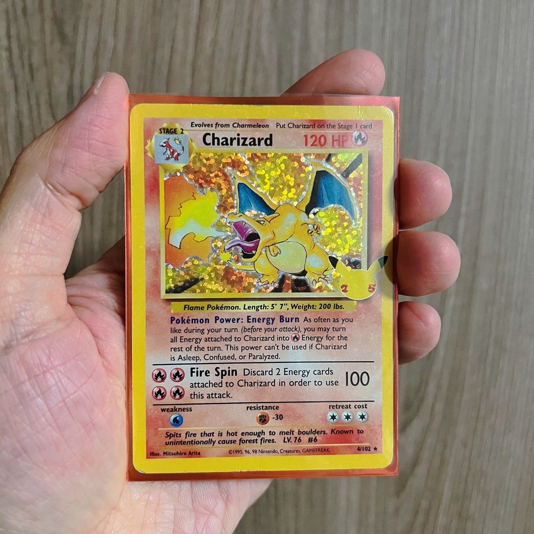 Pokemon PTCG噴火龍25周年紀念卡/PTCG 25th anniversary Charizard/Pokemon復刻版噴火龍/Pokémon PTCG 風露訓練員 Skyla ...