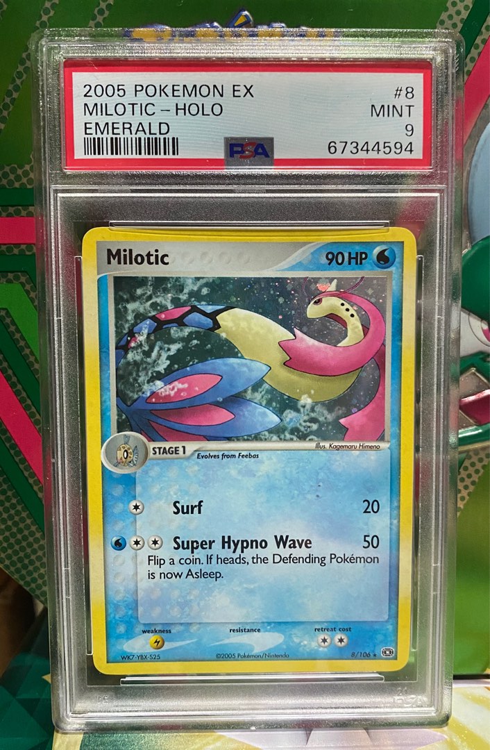 Pokémon EX Emerald Milotic Holo PSA 9, Hobbies & Toys, Toys & Games on ...