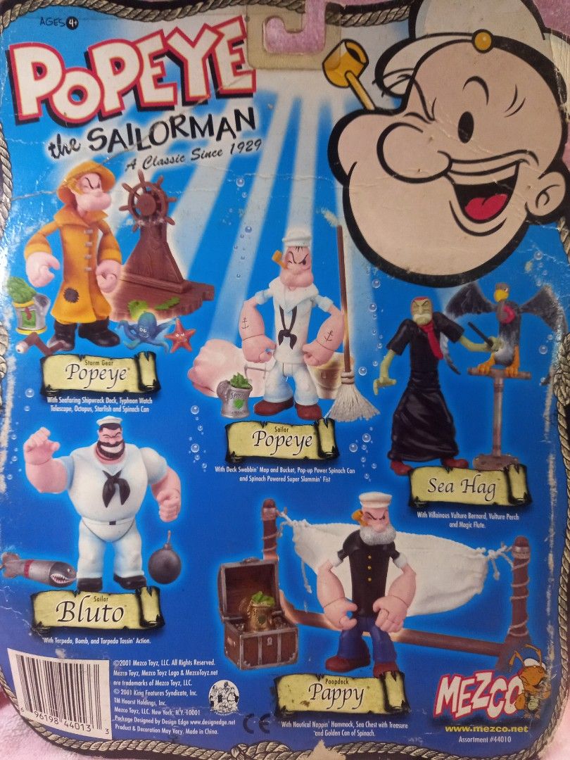 Popeye the Sailorman Sailor Bluto by Mezco 2001 on Carousell