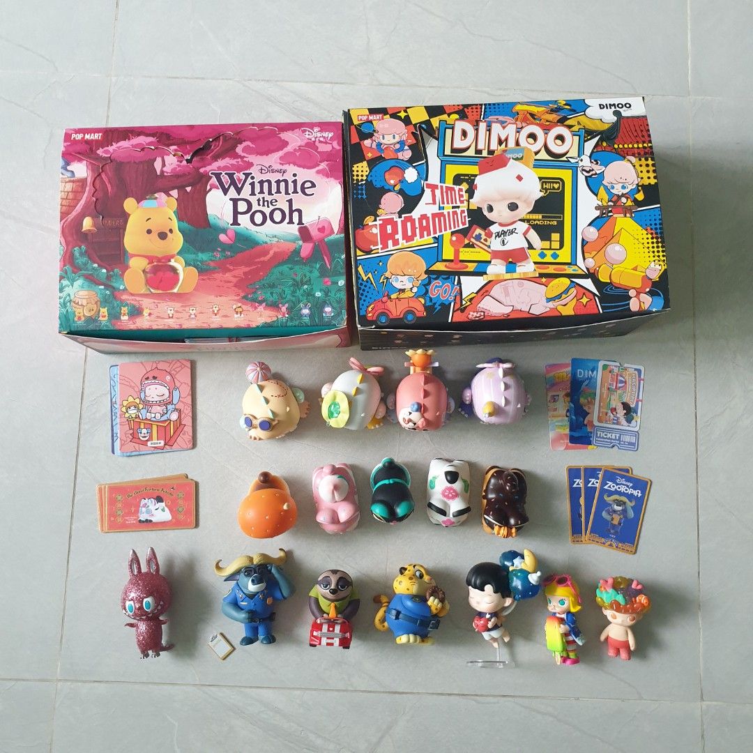 Popmart Dimoo Time Roaming Set/ Winnie the Pooh Tigger Piglet Eeyore ...