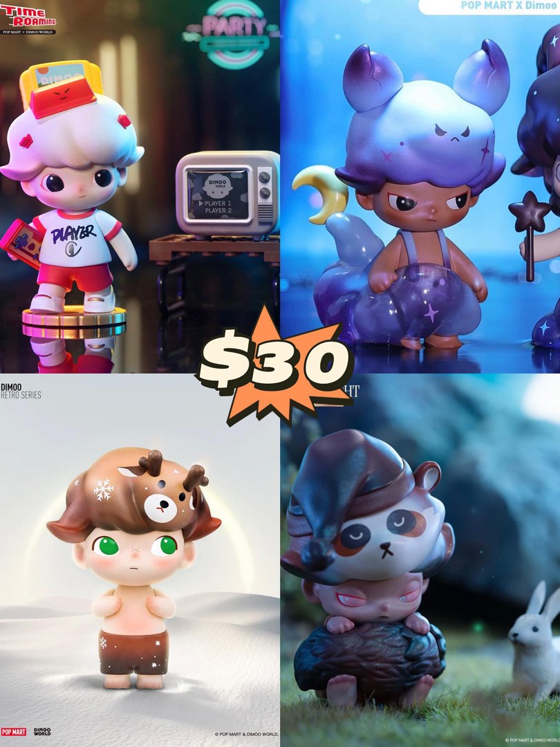 popmart loose ip, Hobbies & Toys, Toys & Games on Carousell