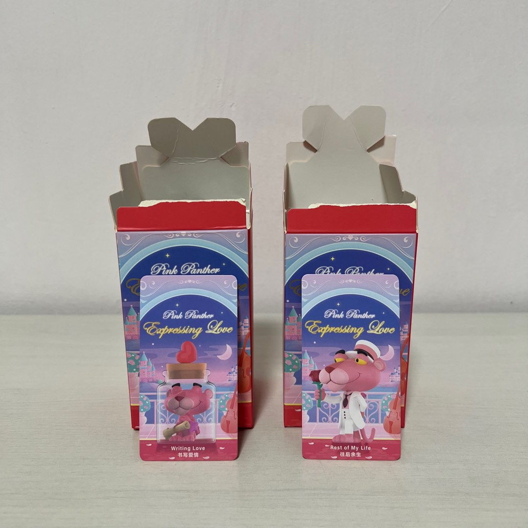POPMART Pink Panther Expressing Love, Hobbies & Toys, Toys & Games on ...