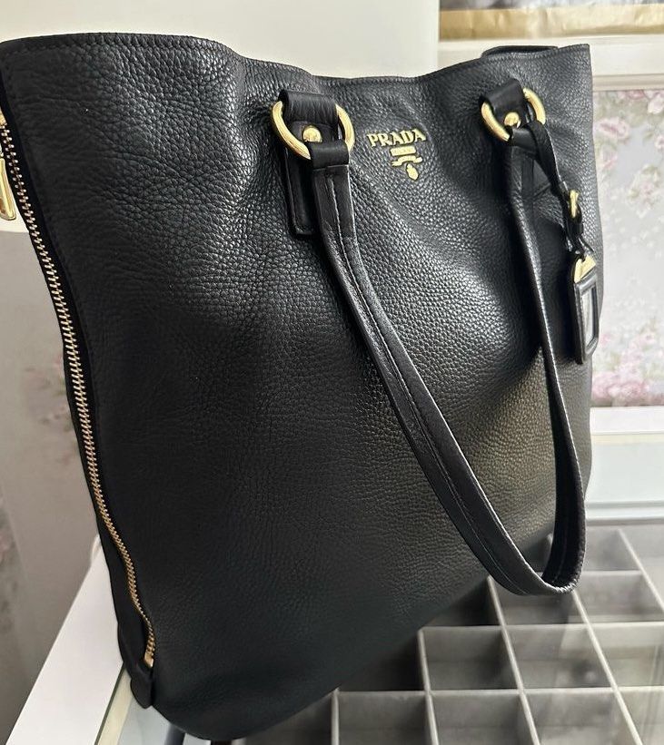 Prada Vitello Diano Tote Bag - Original, Luxury, Bags & Wallets on ...