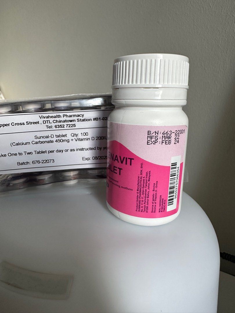 Sunward Prenavit (Prenatal Multivitamin), Health & Nutrition, Health ...