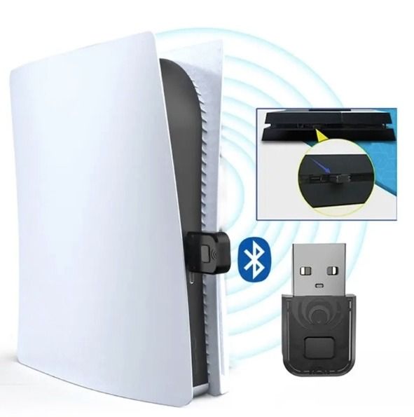 PS5 Bluetooth Ver.5.3 USB Audio Adapter for Connecting Headphones ...