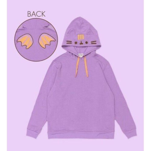 Pusheen Hoodie Purple (Fits L to XXL), Women's Fashion, Tops ...