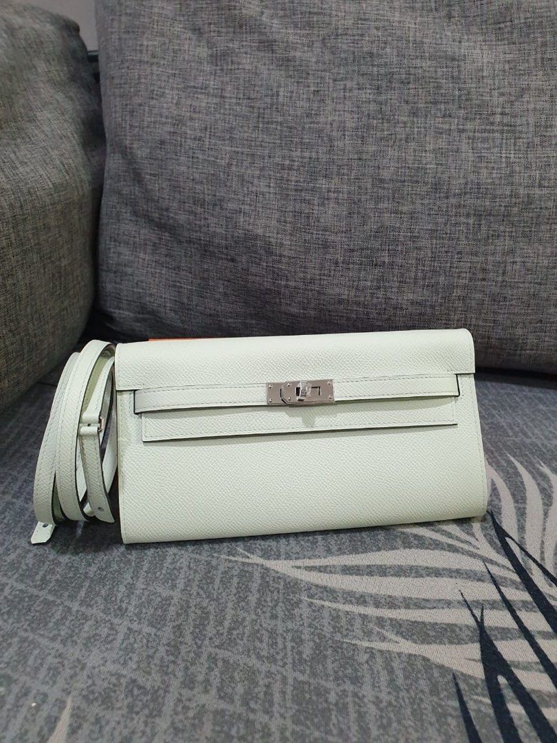 Ready kelly to go / ktg vert fizz epsom phw B 2023 -, Barang Mewah, Tas & Dompet di Carousell