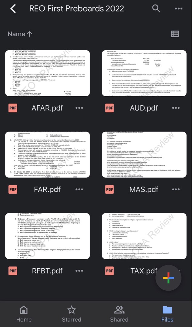 REO First Preboards Handouts CPALE Oct 2022 on Carousell