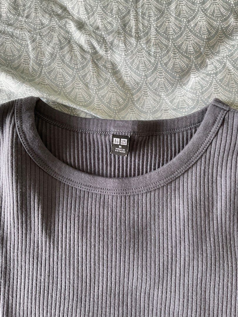 Ribbed Uniqlo Top on Carousell