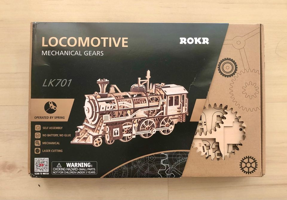 Rokr Wooden Train/Locomotive 3D puzzle kit on Carousell
