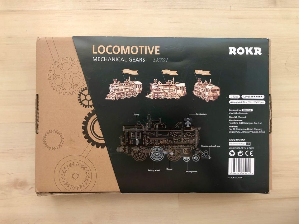 Rokr Wooden Train/Locomotive 3D puzzle kit on Carousell