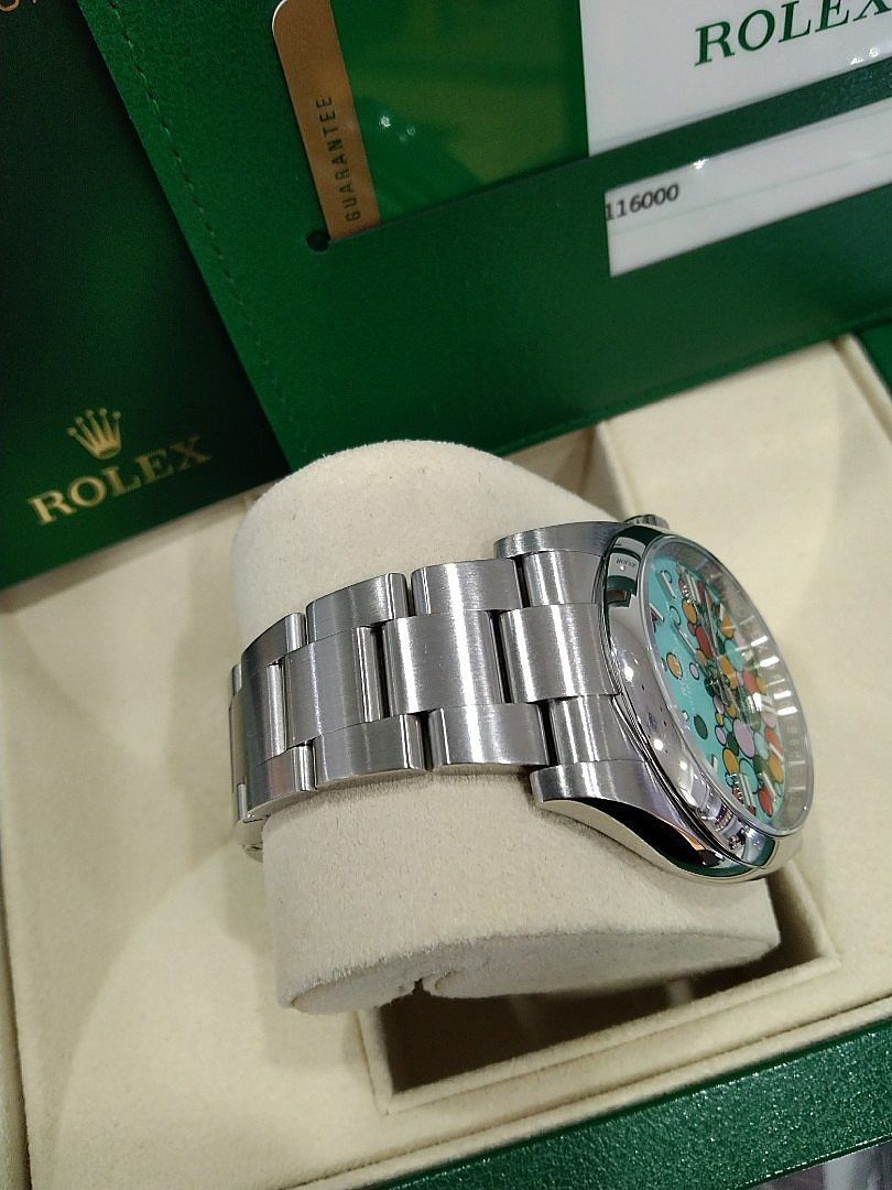 Rolex bubble Tiffany blue OP36, Luxury, Watches on Carousell