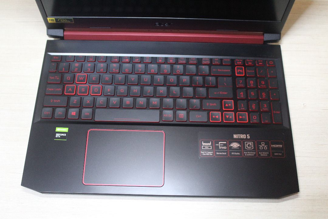 Ryzen 7 Acer Nitro 5 120Hz ram 8gb ssd 256gb 1tb nvidia GTX1650 gaming laptop, Computers & Tech ...