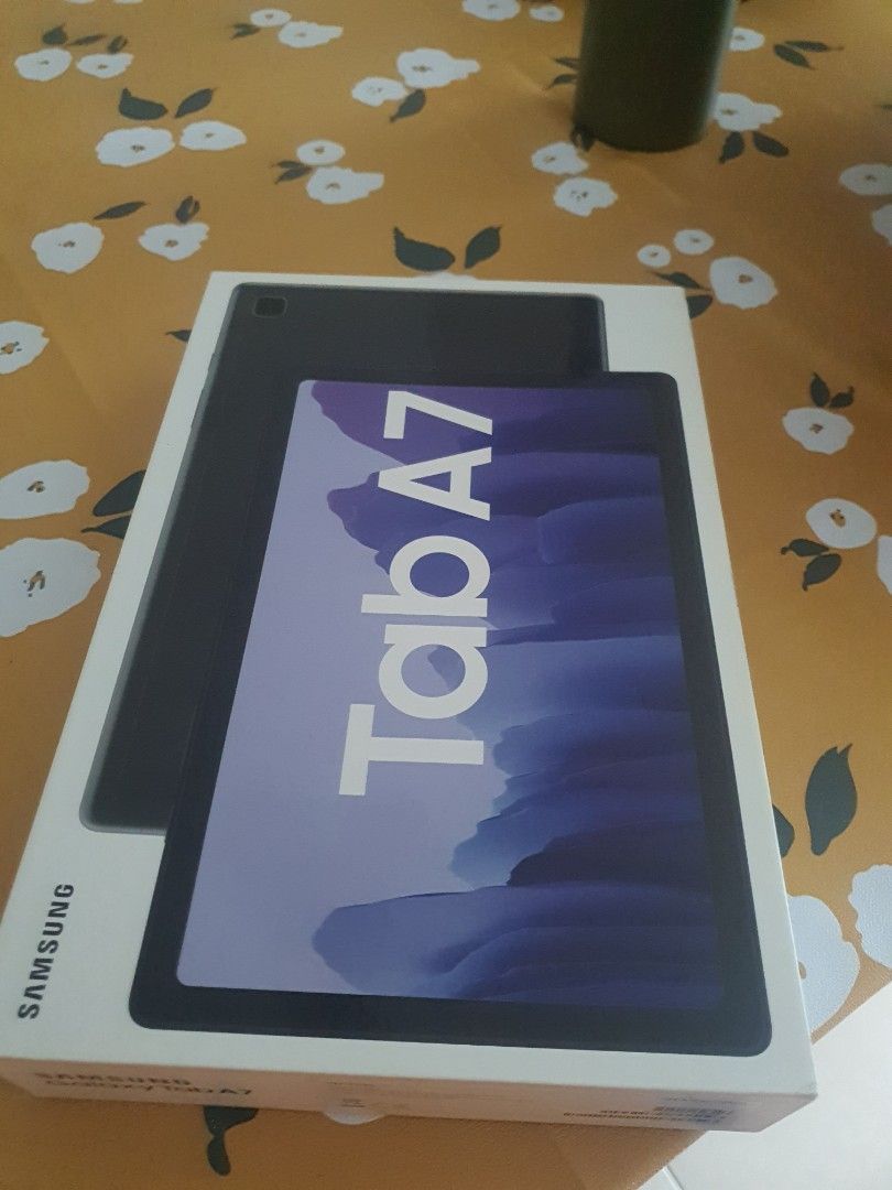 Samsung Tab A7 box, Mobile Phones & Gadgets, Tablets, Android on Carousell
