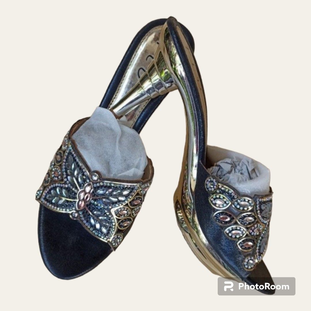 Selop pesta FLADEO, Fesyen Wanita, Sepatu di Carousell
