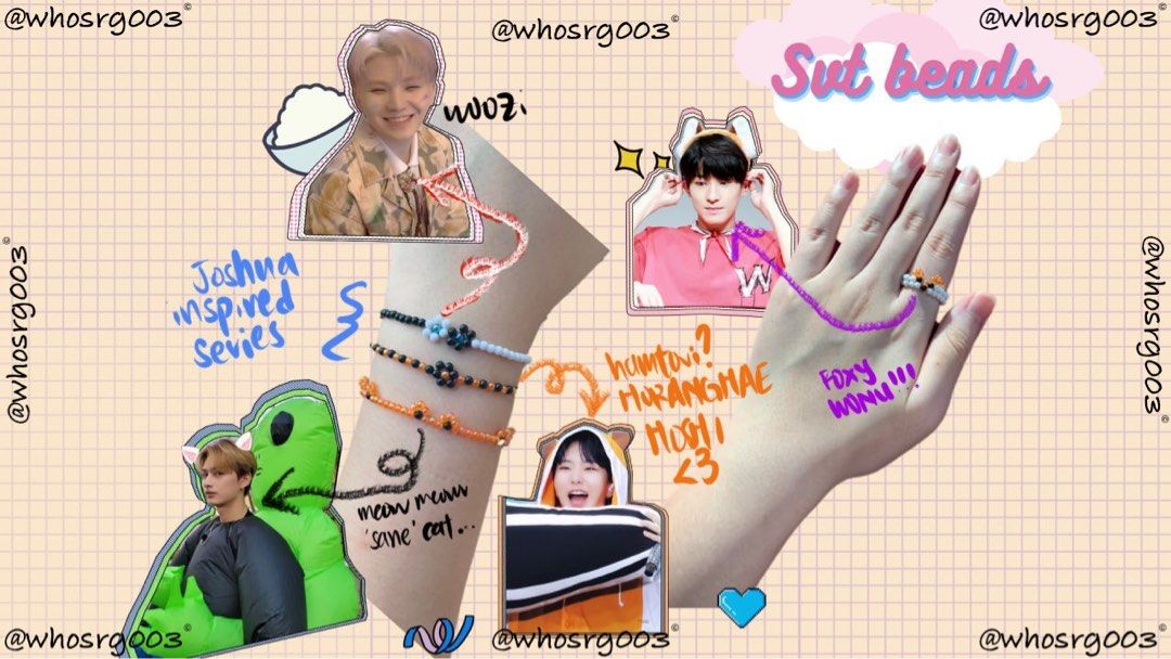 Seventeen SVT bracelet & ring (photocard & freebies included~), Women's ...