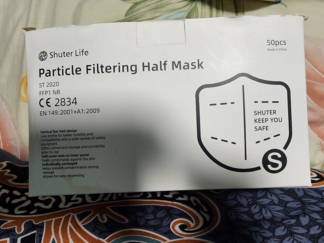 Shuter Life Face Mask, Health & Nutrition, Face Masks & Face Shields on ...