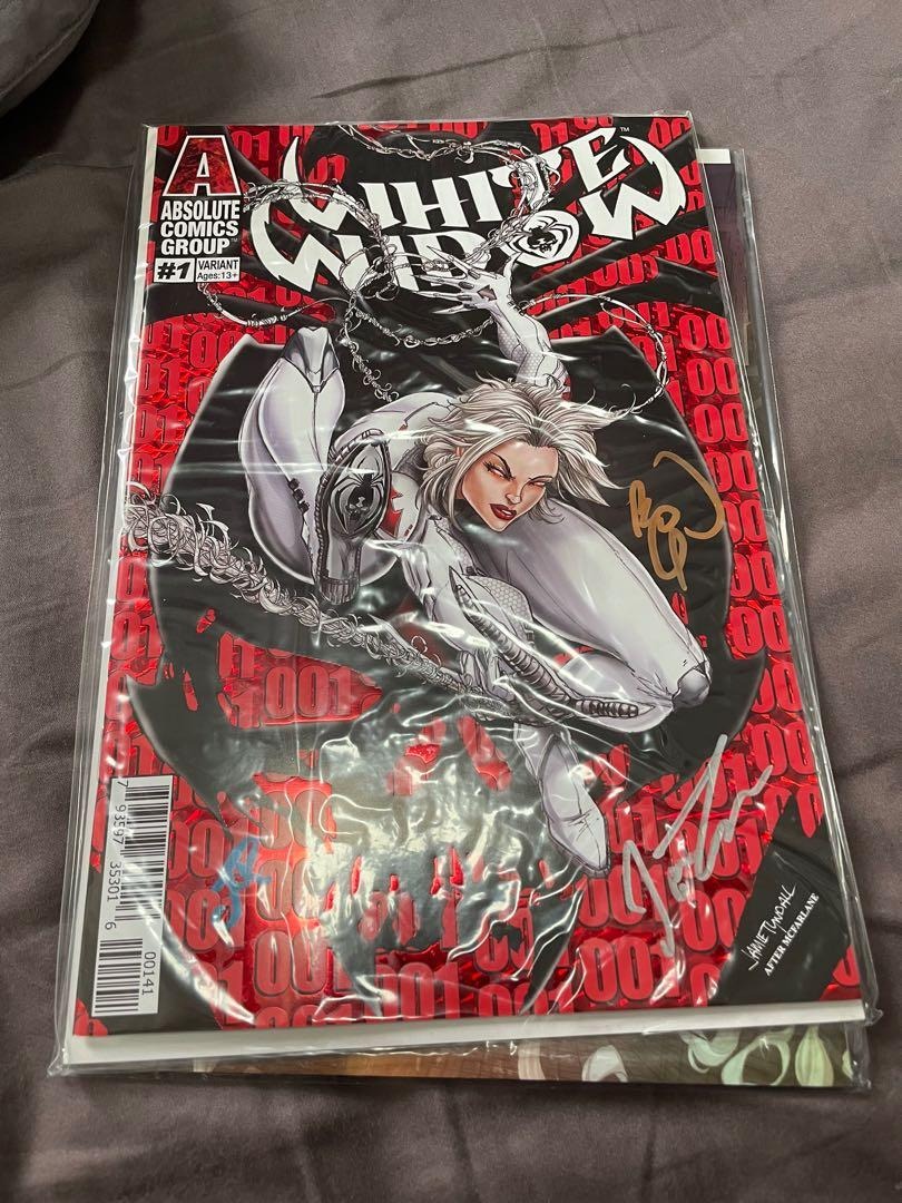 Signed with Certificate of Authenticity White Widow Issue 1 Rare red ...