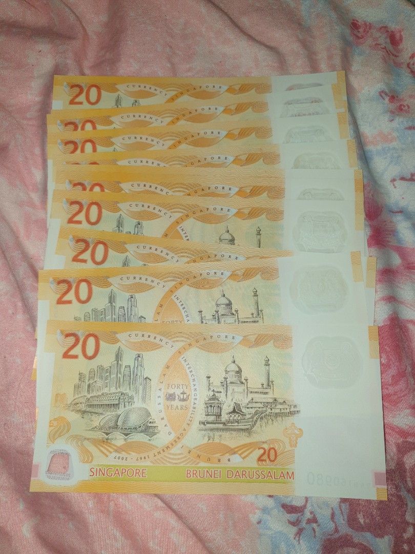 SINGAPORE 20 Dollars 2007 Commemorative Banknote. Unc Singaporean 20 ...