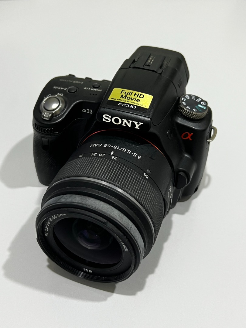 Sony Alpha A33 DSLR with Sony 18-55 f3.5-5.6 SAM Zoom Lens, Photography ...
