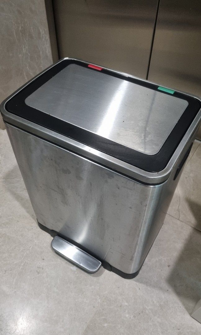 Split Rubish Bin, Furniture & Home Living, Cleaning & Homecare Supplies ...