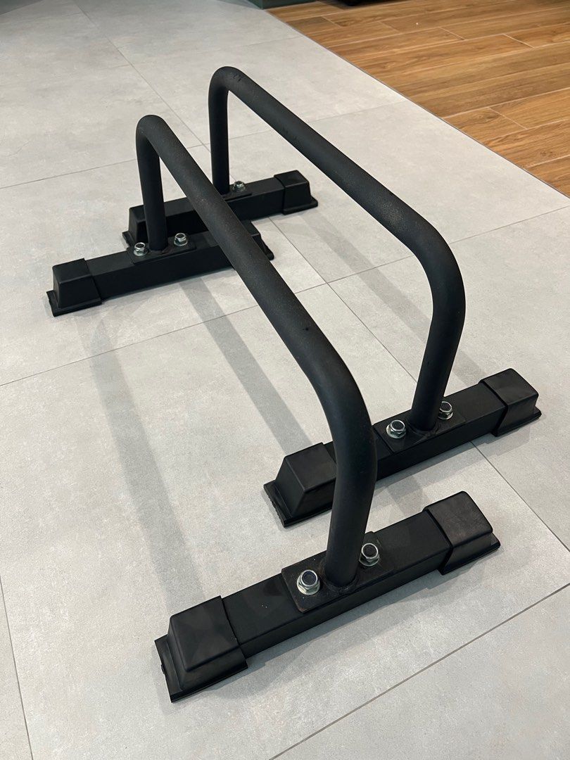 Steel Parallettes (with Knurling), Sports Equipment, Exercise & Fitness ...