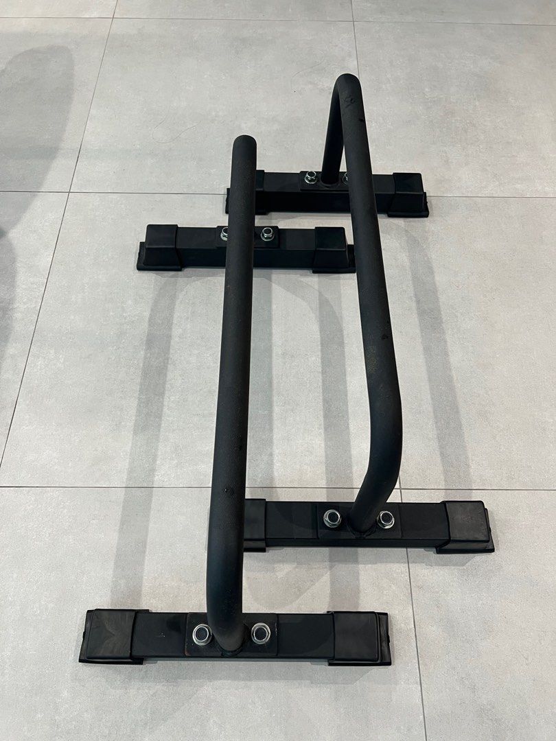 Steel Parallettes (with Knurling), Sports Equipment, Exercise & Fitness ...