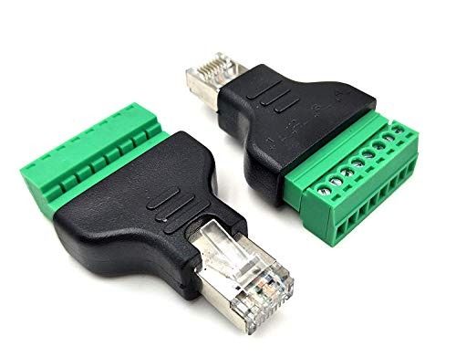 [Stockist.SG] Maxhood RJ45 Screw Terminal, RJ45 Breakout /RJ45 Male To ...