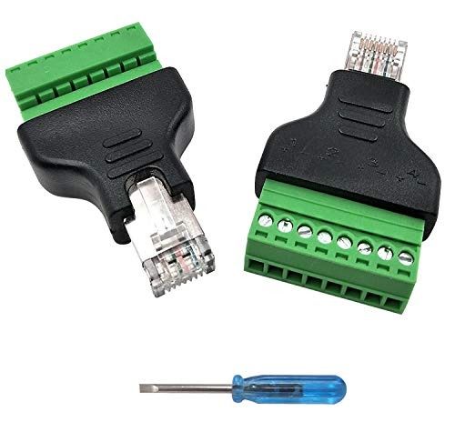[Stockist.SG] Maxhood RJ45 Screw Terminal, RJ45 Breakout /RJ45 Male To ...