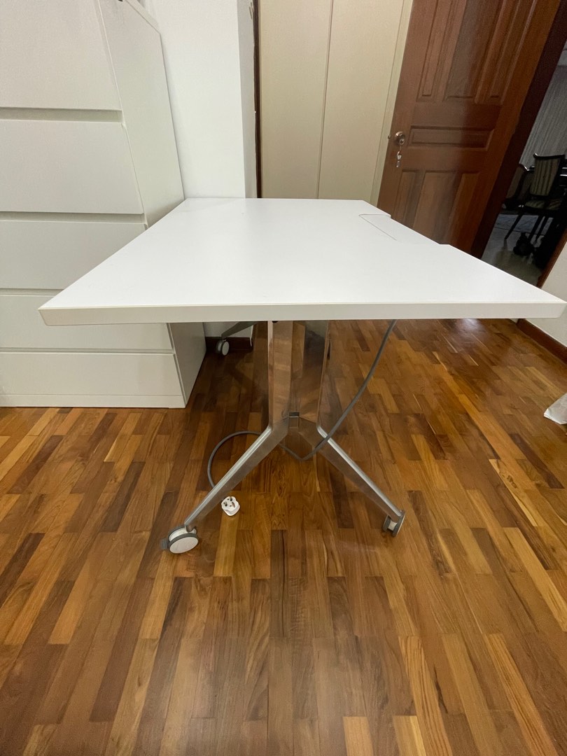 Study / Office Table with inbuilt Plug Point (Foldable), Furniture ...