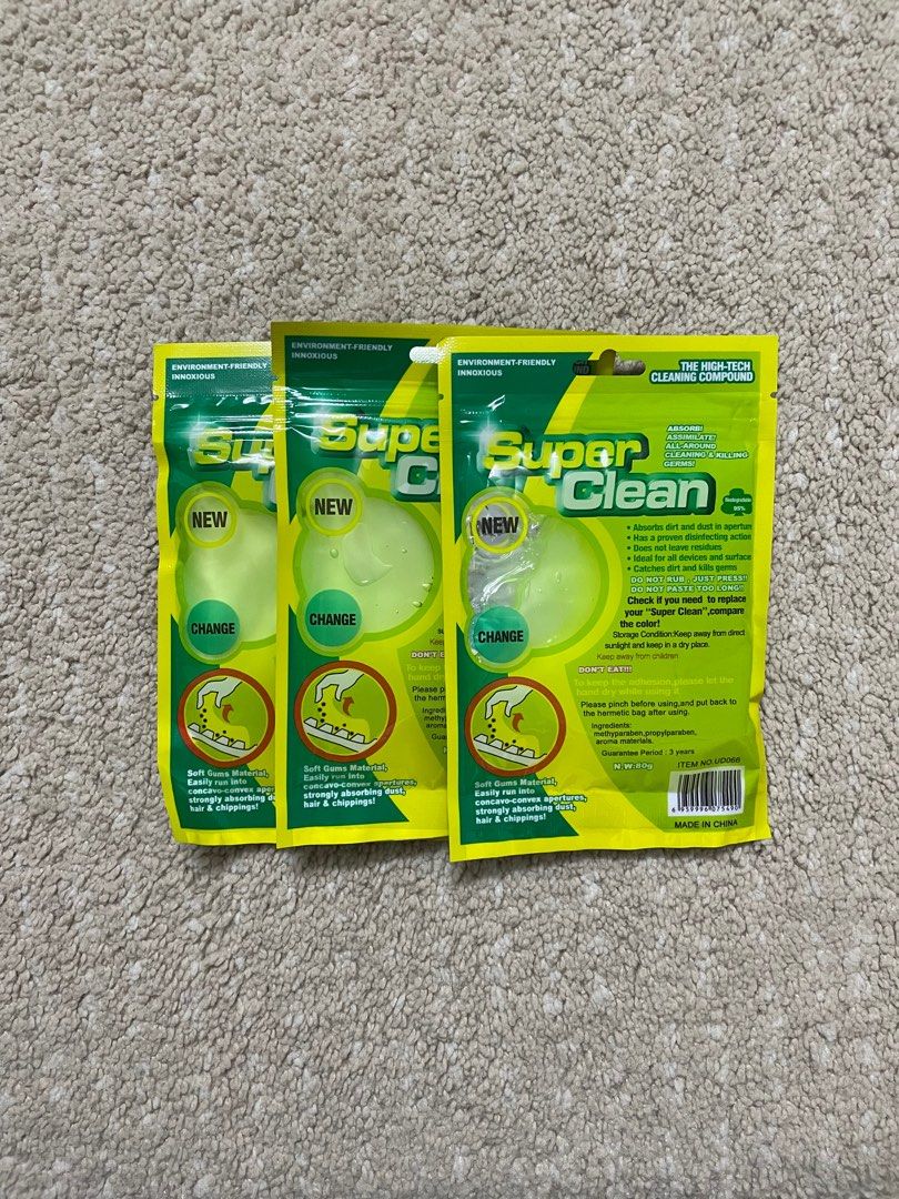 Super Clean Magic Cleaning Gel for Keyboard and Car, Furniture & Home ...