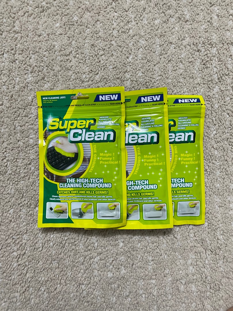 Super Clean Magic Cleaning Gel for Keyboard and Car, Furniture & Home ...