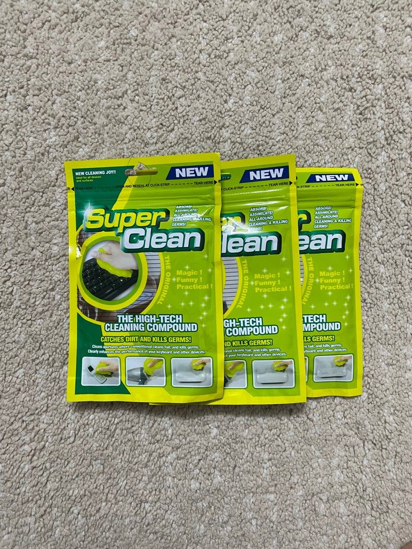 Super Clean Magic Cleaning Gel for Keyboard and Car, Furniture & Home ...