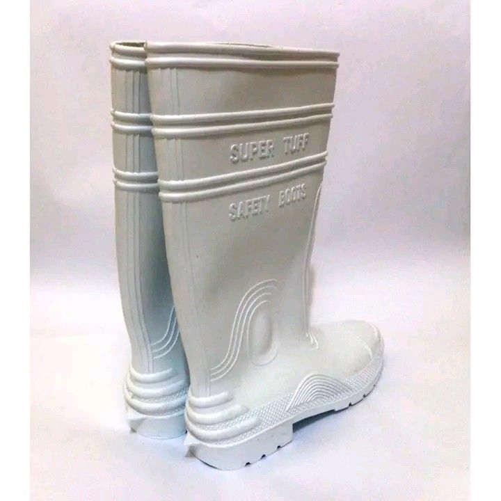 SUPERTUFF SAFETY BOOTS (Color White 14”) on Carousell