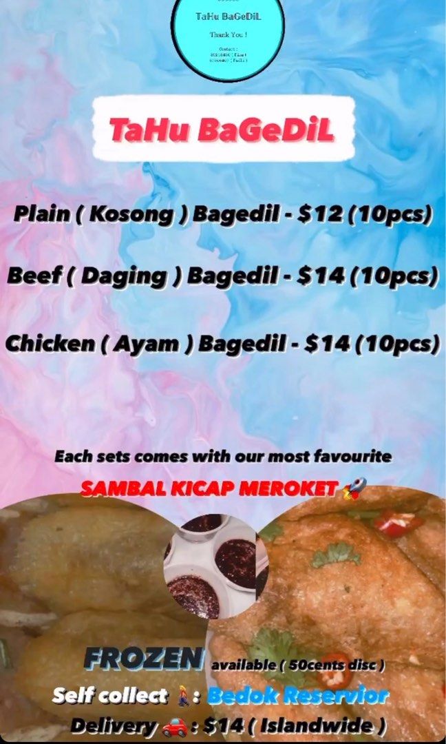 TaHu BaGeDiL, Food & Drinks, Homemade Bakes on Carousell