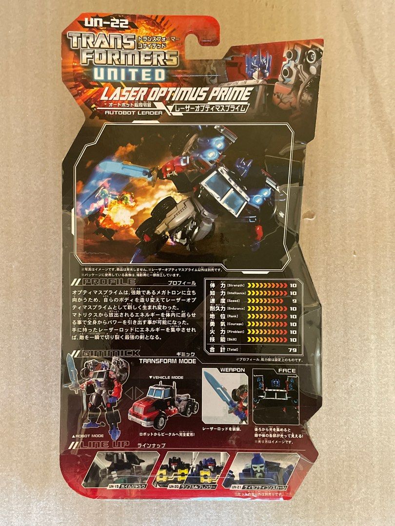 Takara Tomy - Transformers United - Laser Optimus Prime & Megatron ...