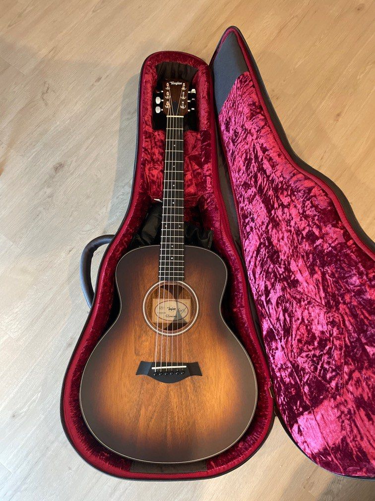 Taylor GS Mini-e Koa Plus Acoustic Guitar w/Aerocase, Shaded Edgeburst ...