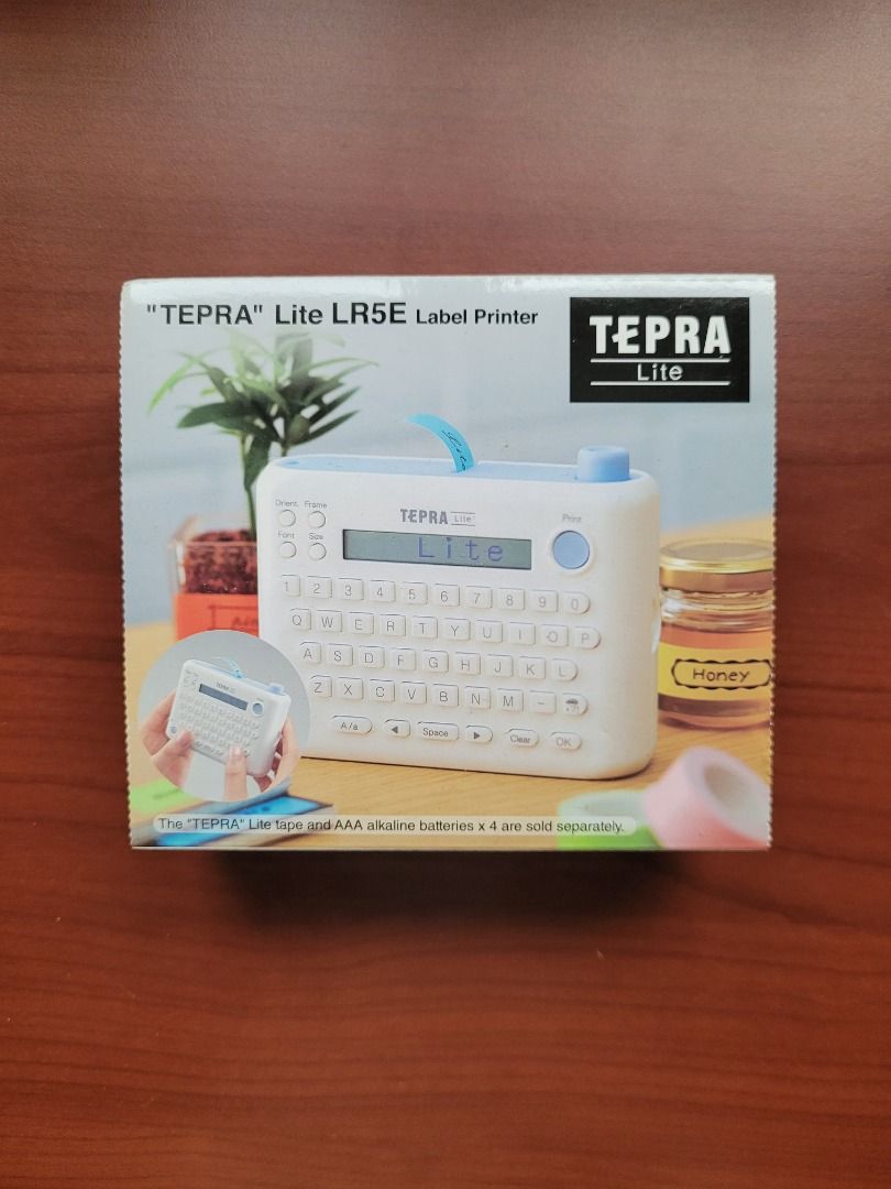 Tepra Lite LR5E Label printer [ Blue ], Computers & Tech, Printers, Scanners & Copiers on Carousell