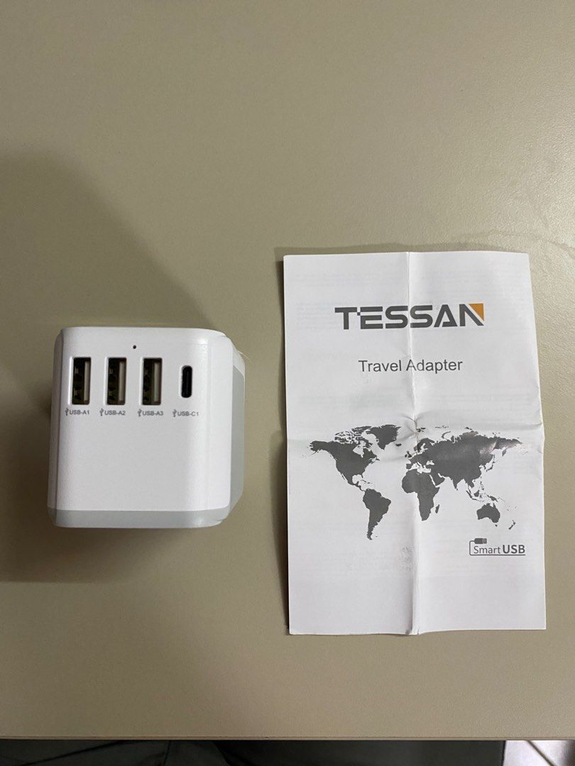 TESSAN universal travel usb adapter, Mobile Phones & Gadgets, Mobile ...