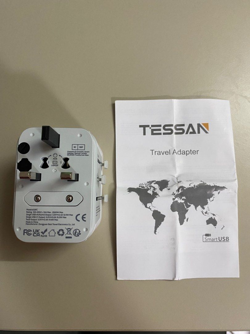 TESSAN universal travel usb adapter, Mobile Phones & Gadgets, Mobile ...