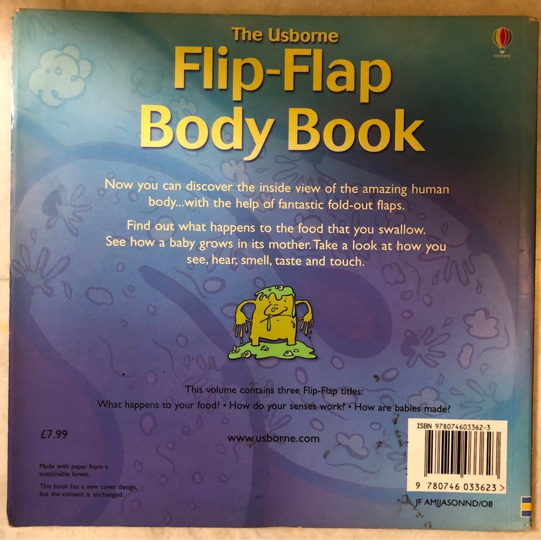 The Usborne Flip Flap Body Book, Hobbies & Toys, Books & Magazines ...