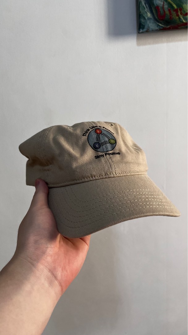 Think Like a Proton beige cap, Men's Fashion, Watches & Accessories ...