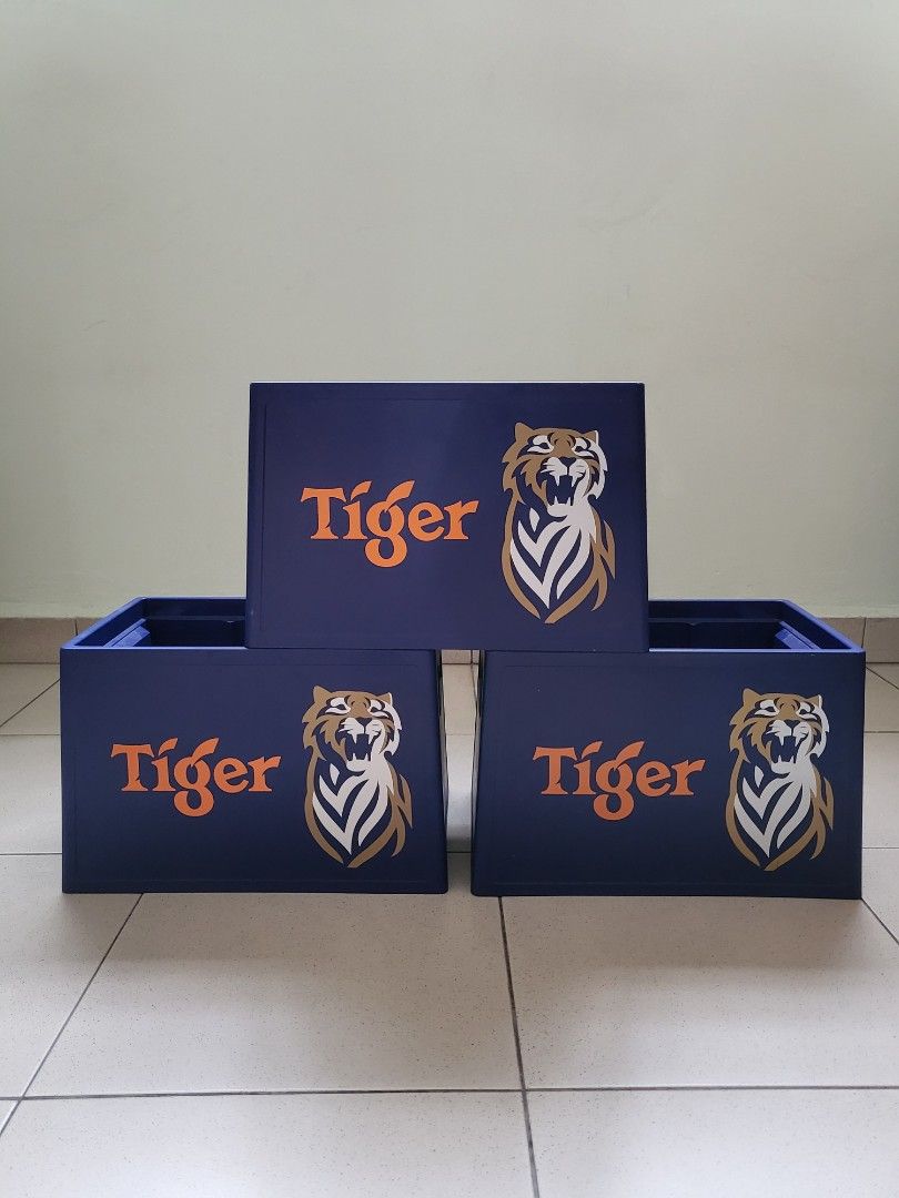 Tiger Beer Bottle Crate, Furniture & Home Living, Home Improvement ...