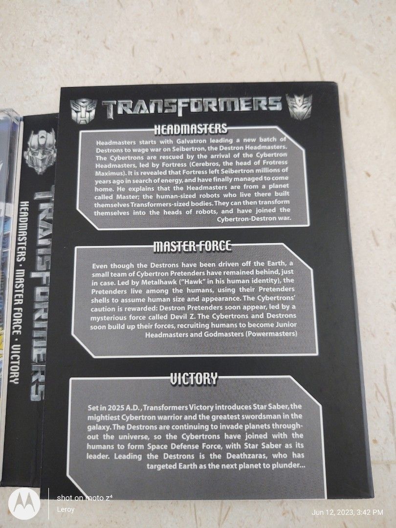 Transformers DVD original, Hobbies & Toys, Music & Media, CDs & DVDs on ...