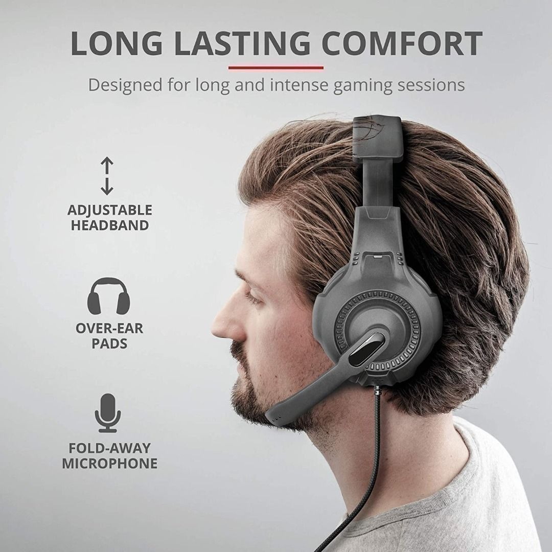 TRUST Ravu Gaming Headphone with Microphone In built - LIVE Streaming ...