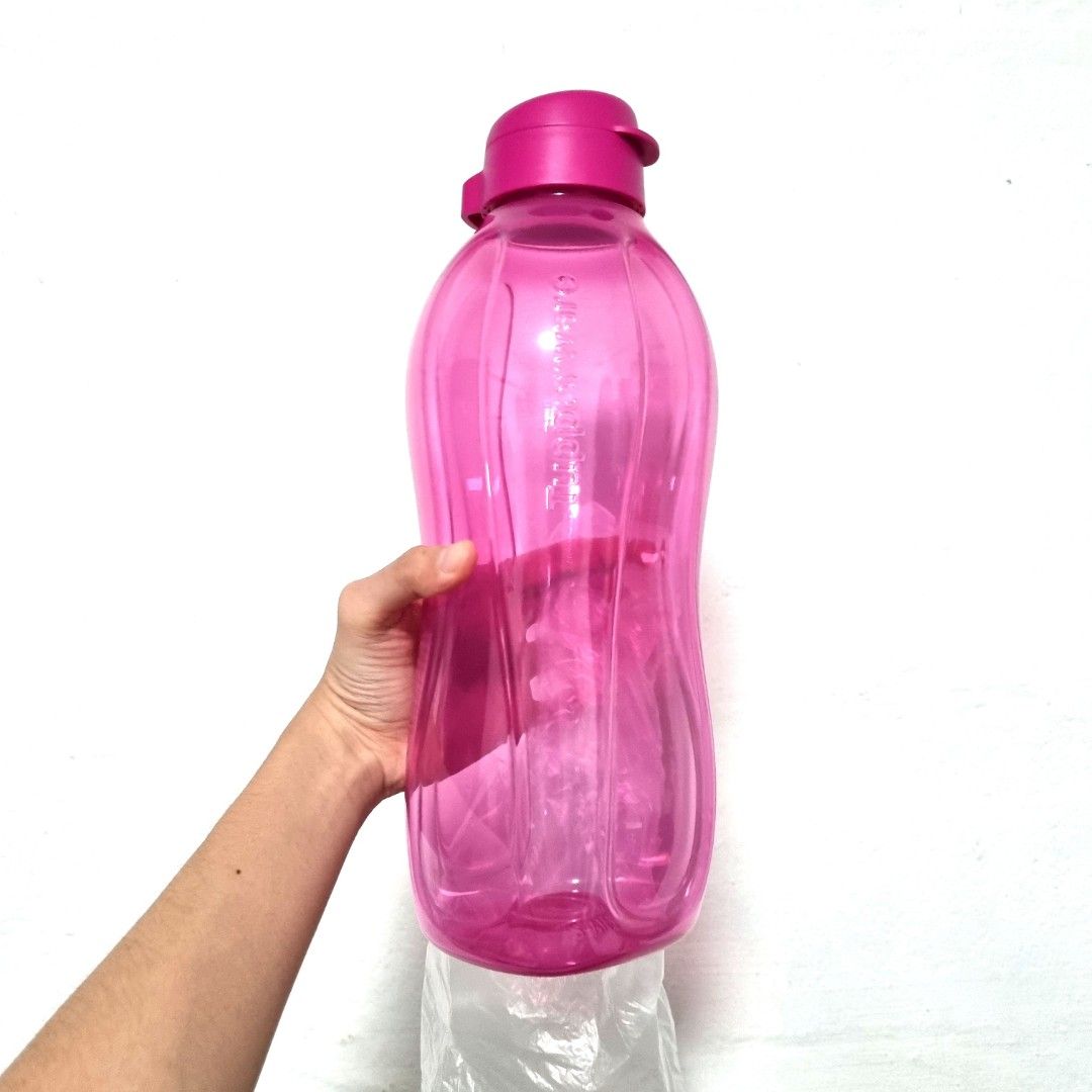 Tupperware 2L Giant Round Flip Top Cap Eco Fridge Water Bottle ...