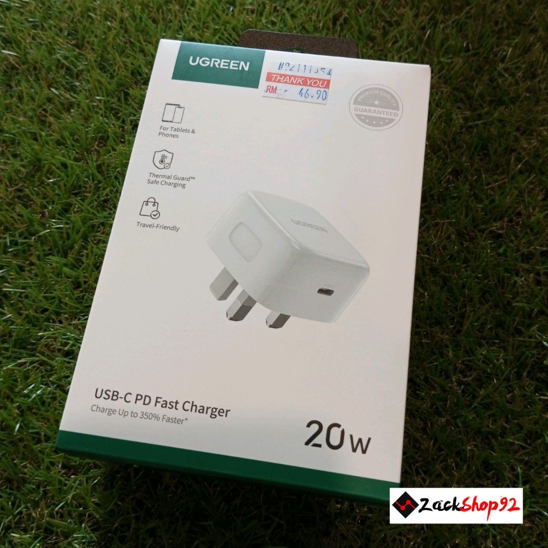 UGREEN 20W USB-C PD FAST CHARGER (CD137), Mobile Phones & Gadgets, Mobile & Gadget Accessories ...